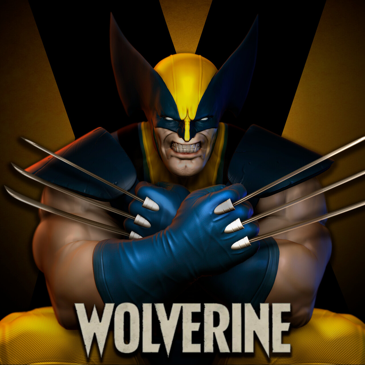 ArtStation - Wolverine digital sculpt