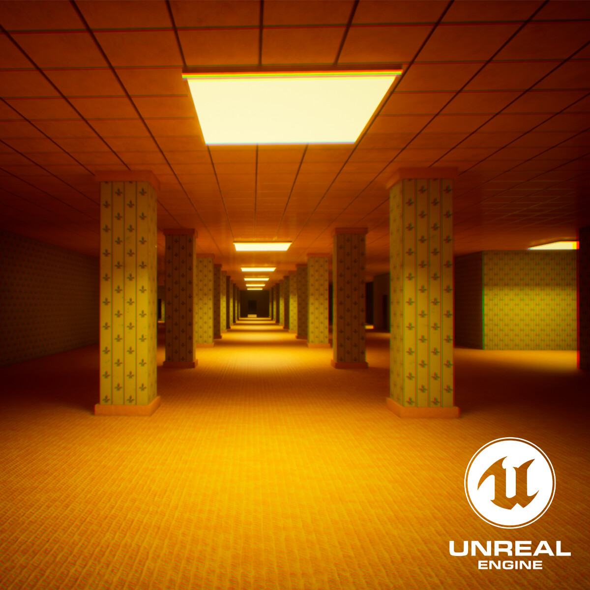 ArtStation - Backrooms - Trims