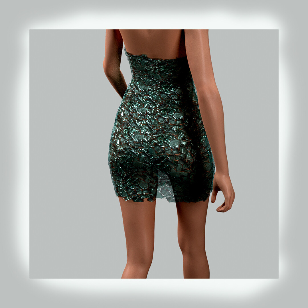 ArtStation - Shattered Glass Dress