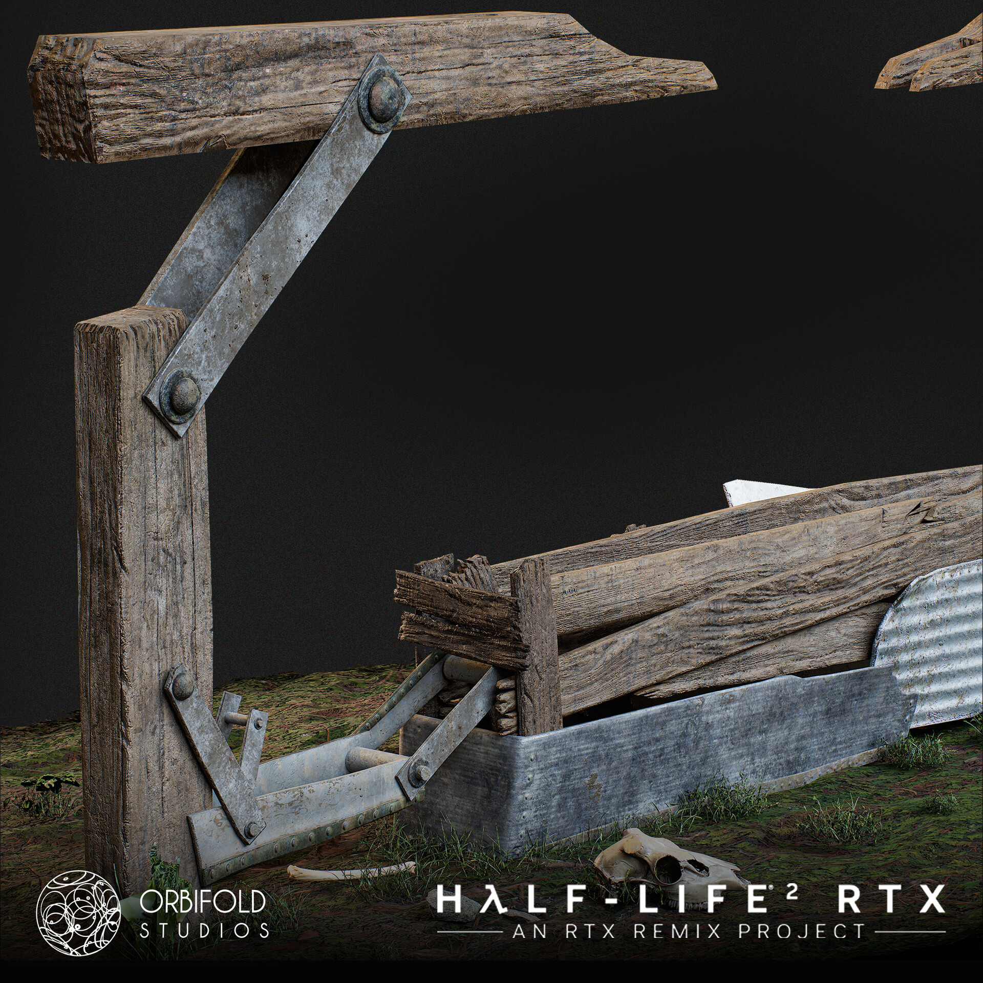 ArtStation - Half-Life 2 RTX | SM_Prop_CitizenTech_Guillotine Set