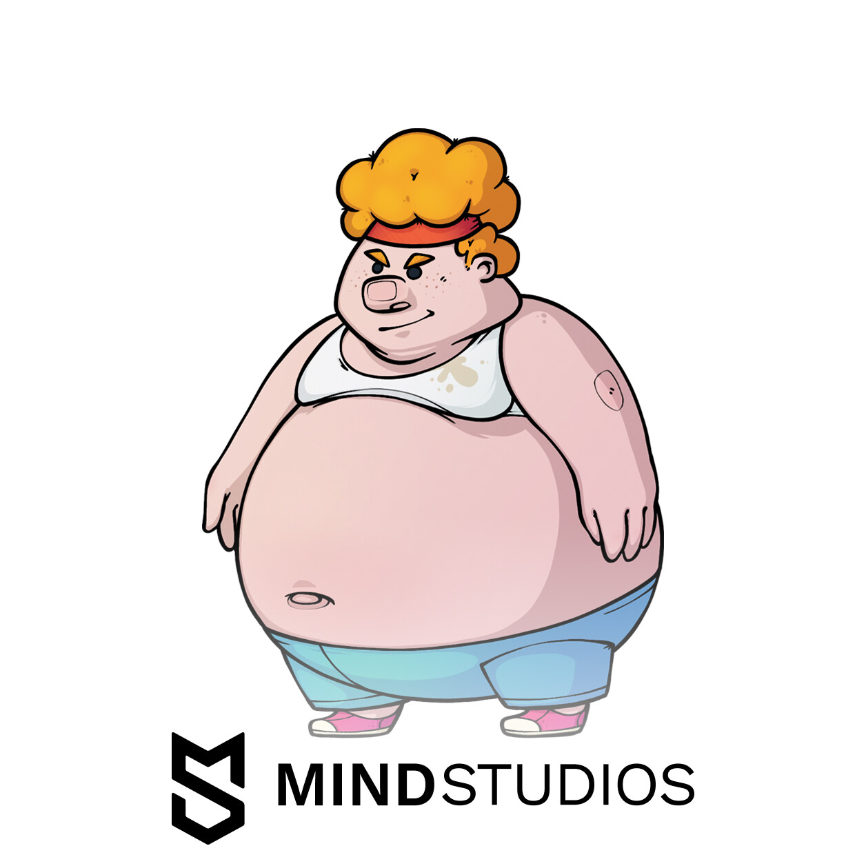 ArtStation - Fat Guy | 2D Game Concept Art + Speedpaint
