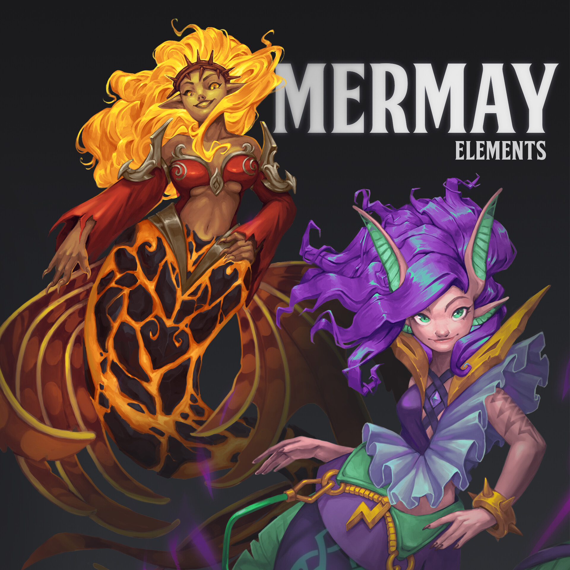 ArtStation - Mermaids of elements