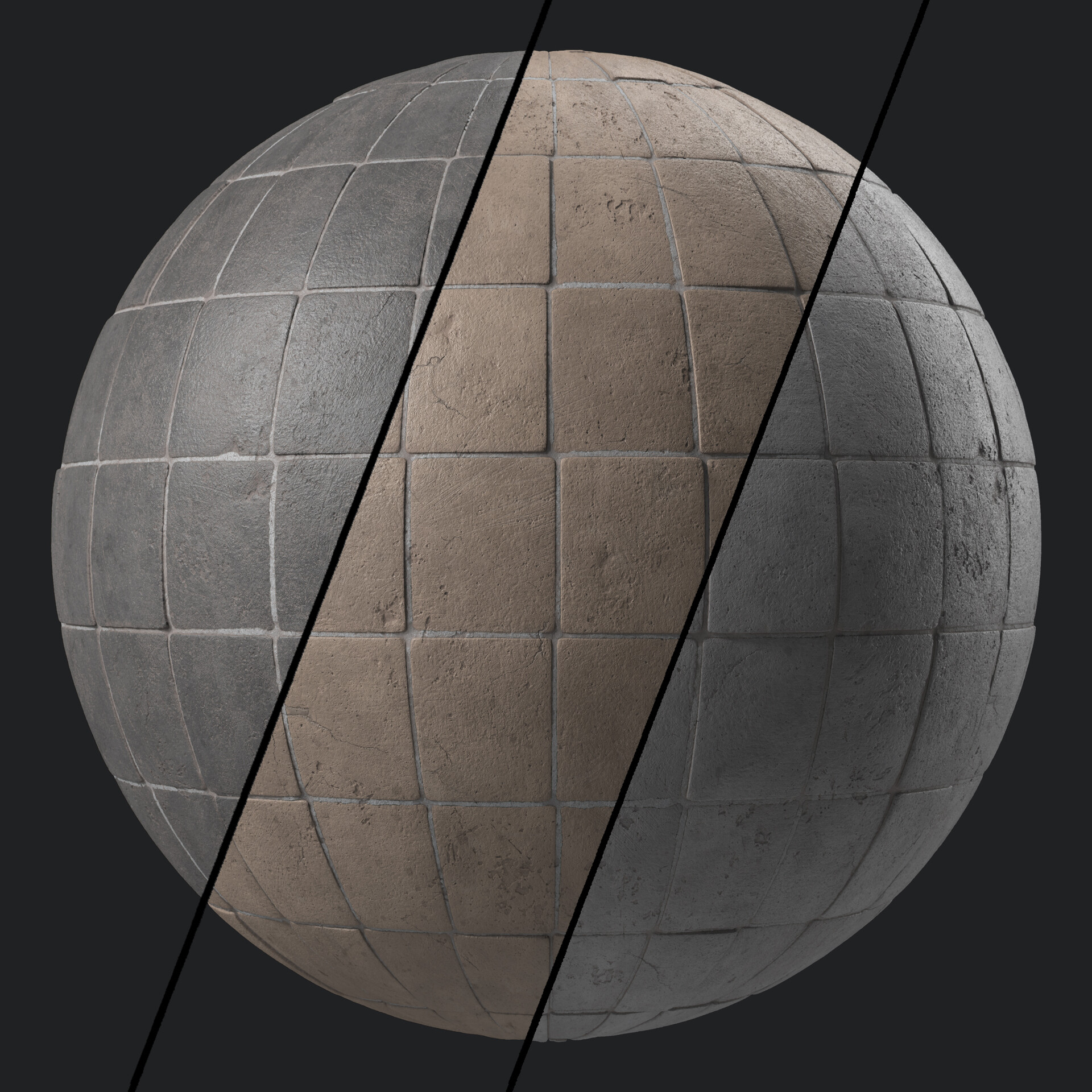 ArtStation - Pavement Materials 108- Concrete Paving | Sbsar Pbr 4k Seamless