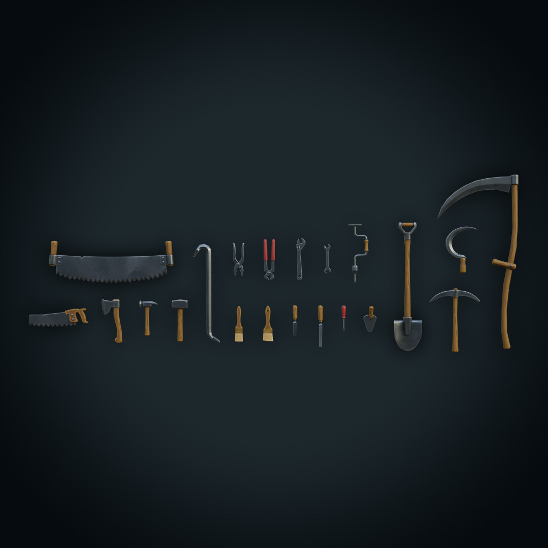 ArtStation - Stylized set: Tools