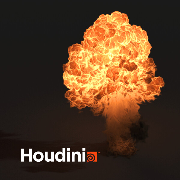 ArtStation - Houdini oil explosion