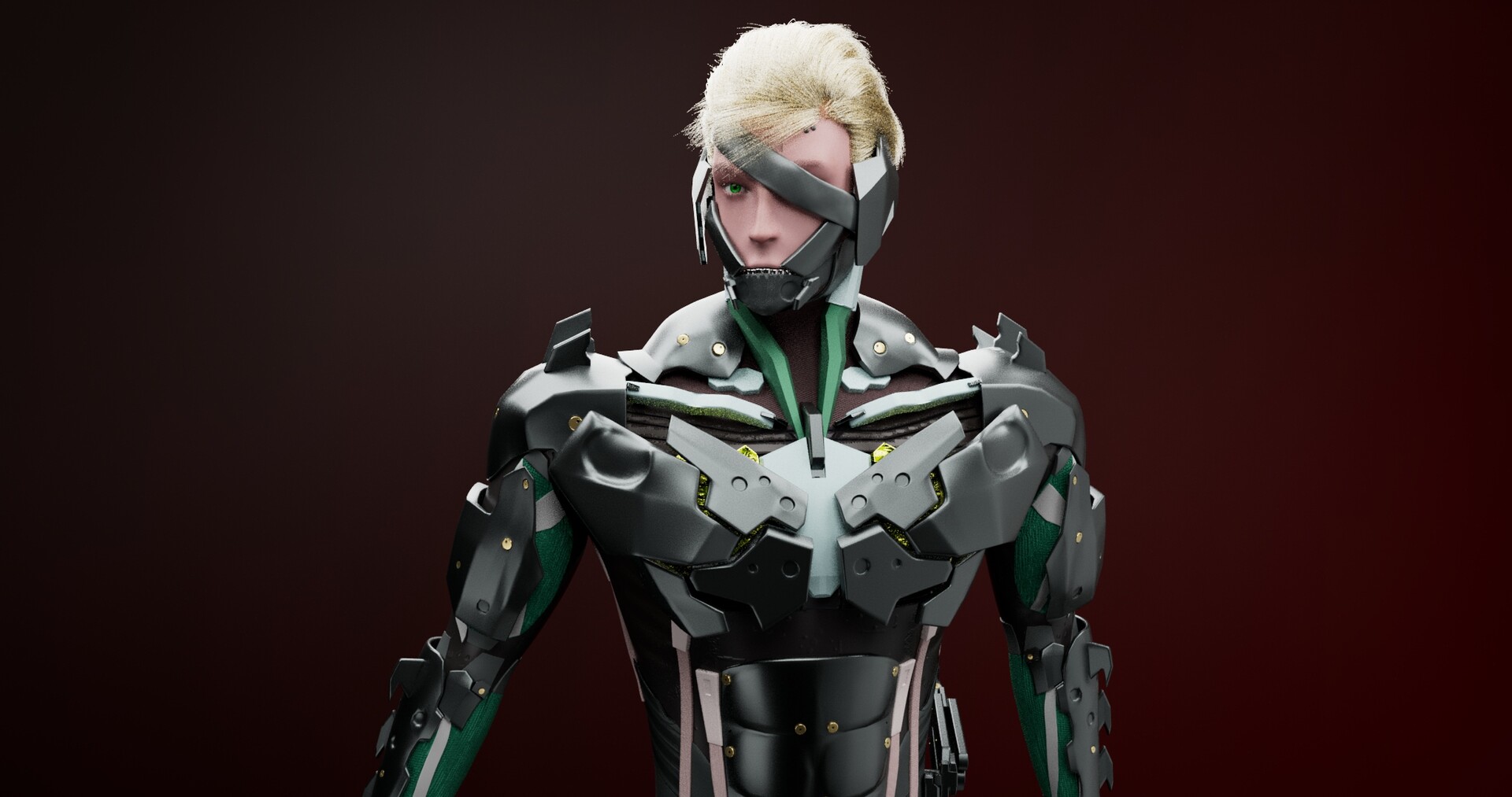 ArtStation - Raiden From Metal Gear