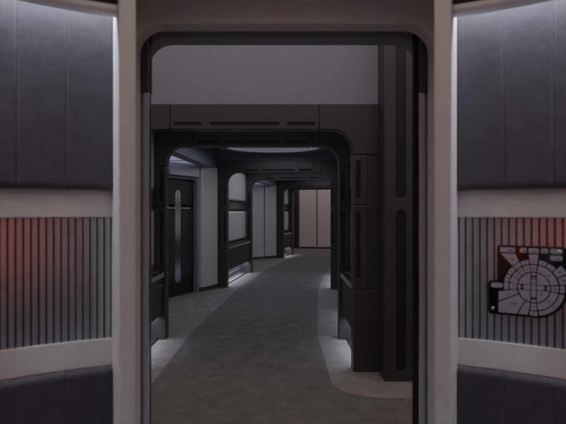 ArtStation - Corridor - Deck 2 (Mess Hall)