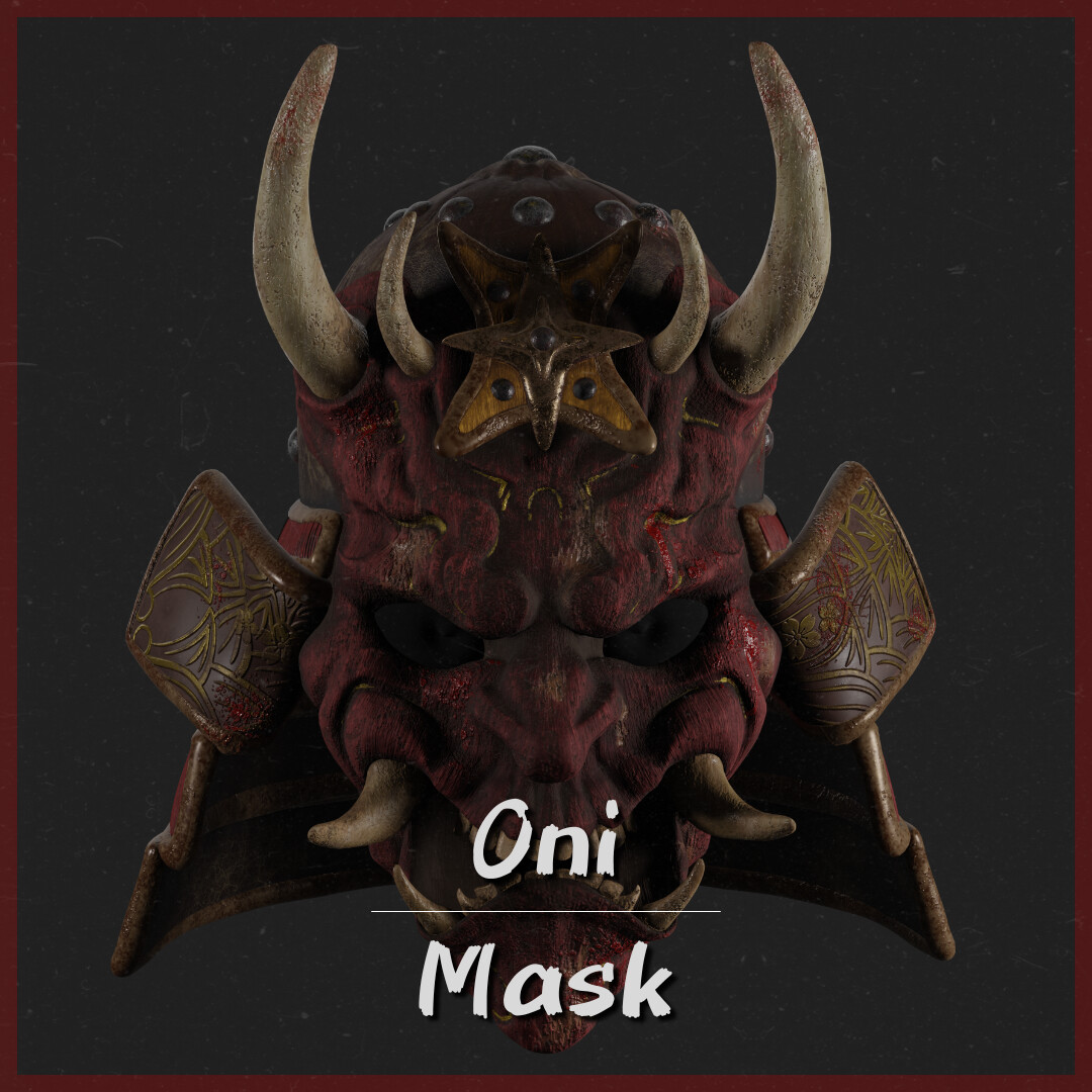 ArtStation - Japanese Oni Mask