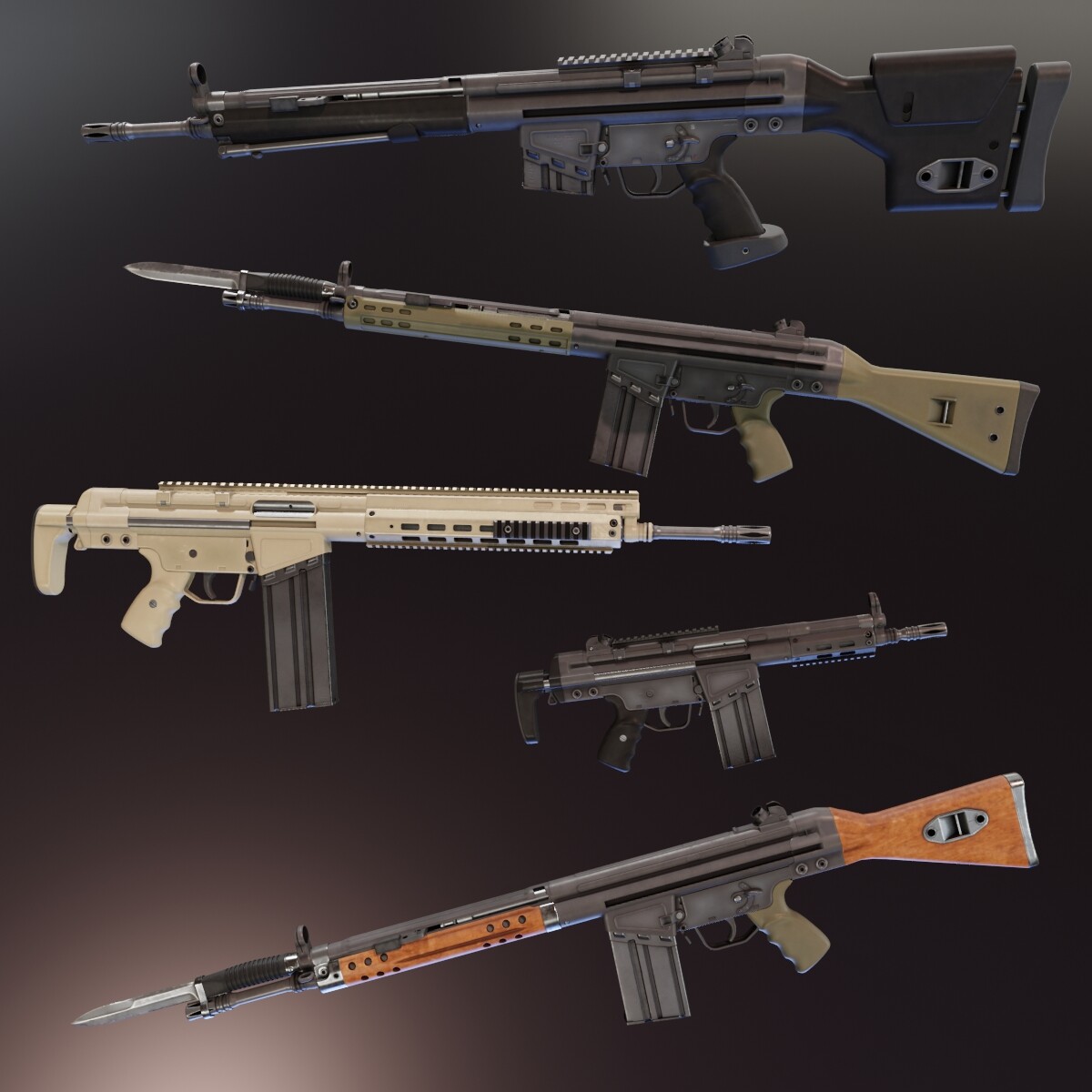 ArtStation - HK G3 Battle Rifle