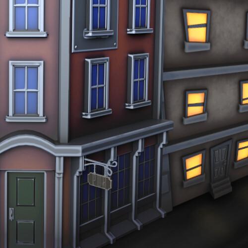 ArtStation - Stylized Buildings - Environment Game Assets