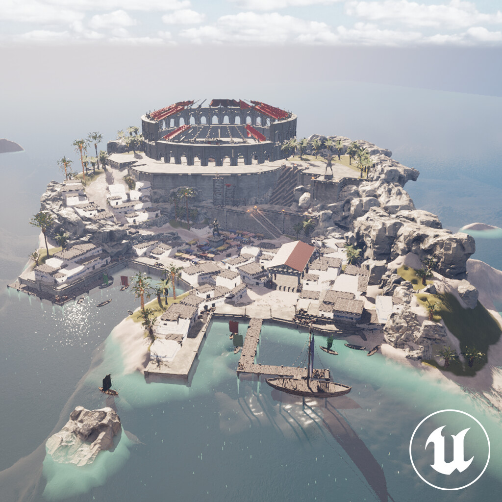 ArtStation - Greek Island - Level Design
