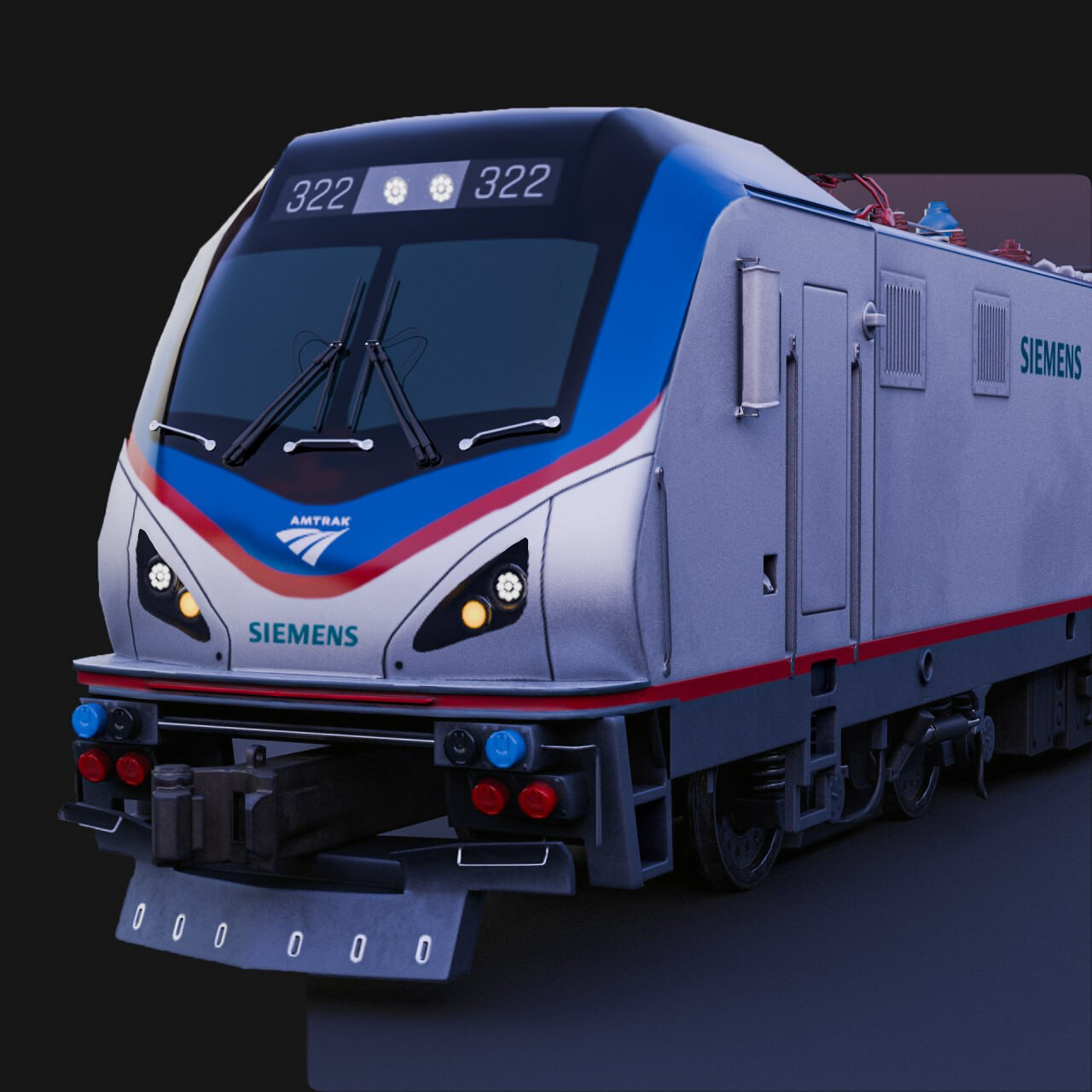 ArtStation - Siemens ACS-64 Amtrak