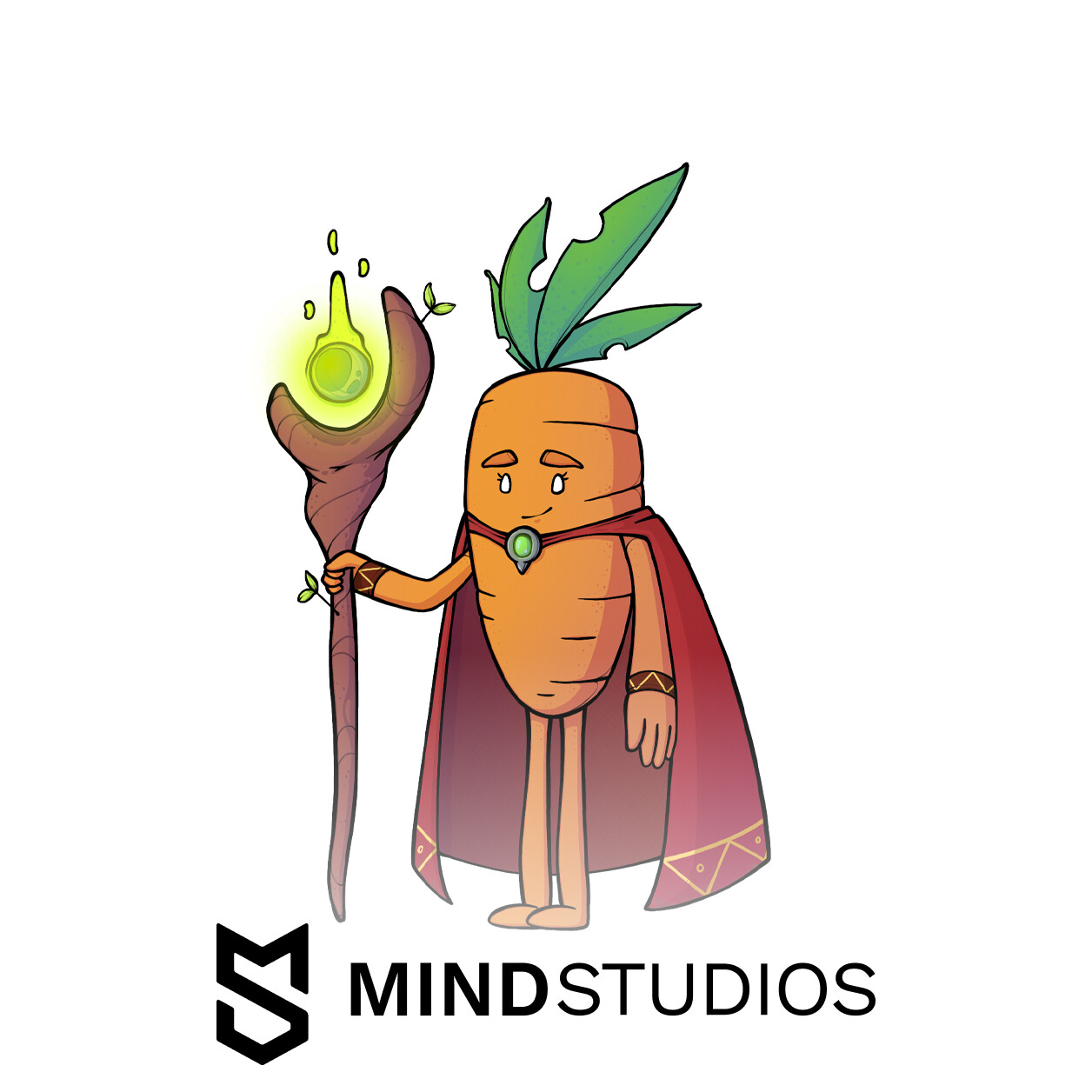 ArtStation - Carrot Mage | 2D Game Concept Art + Speedpaint