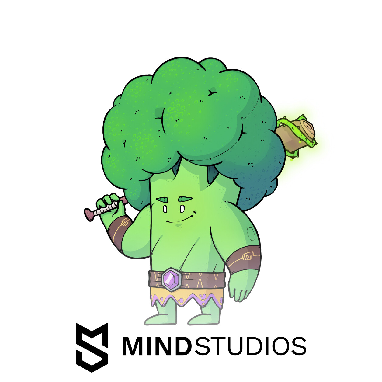 ArtStation - Barbarian Broccoli | 2D Game Concept Art + Speedpaint