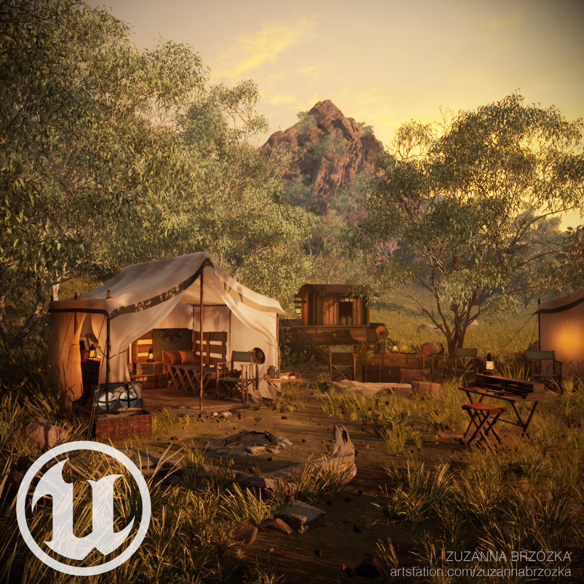 ArtStation - Explorer's Camp