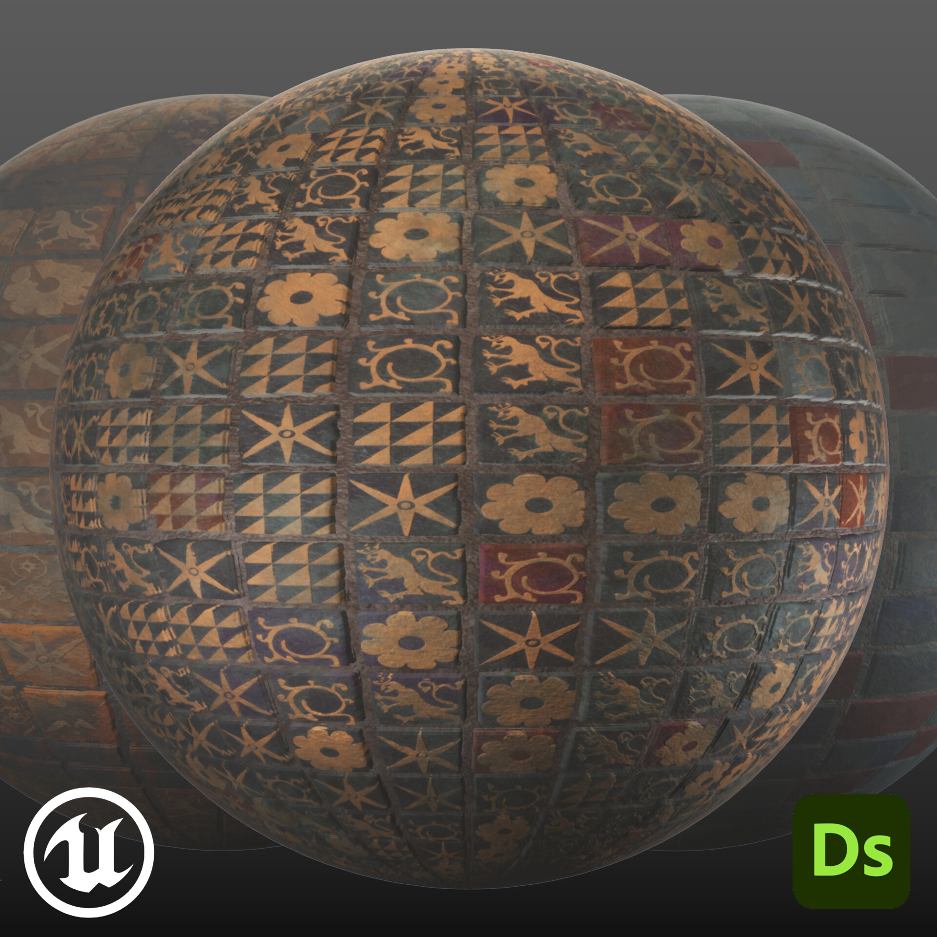 ArtStation - Medieval Tile Material