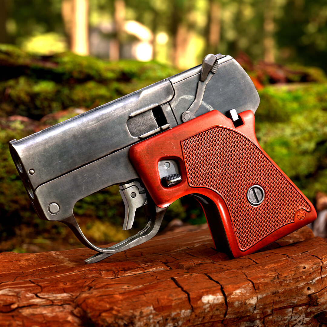 ArtStation - MSP GROZA - Silent Pocket Pistol
