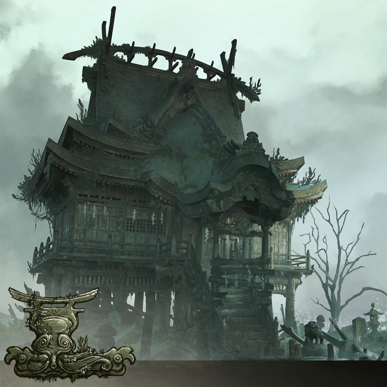 ArtStation - Cursed Shrine