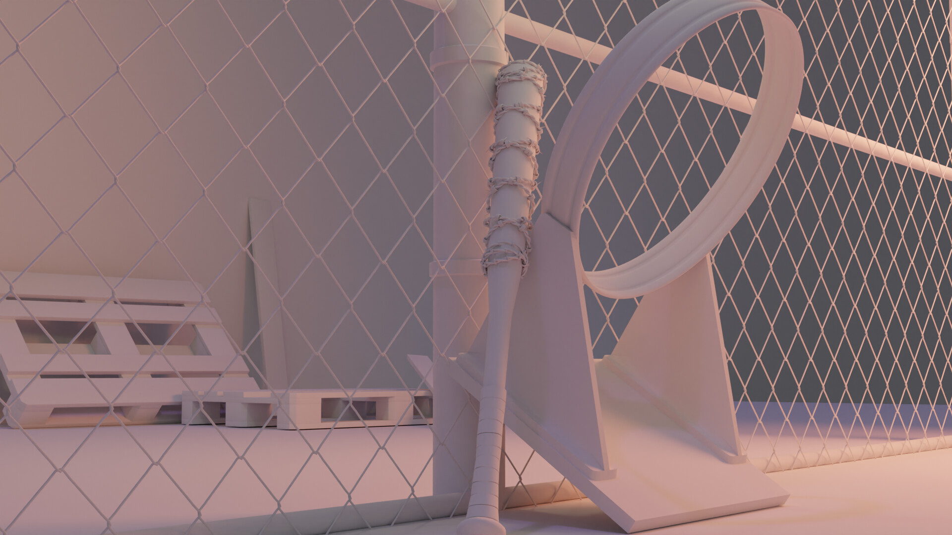 ArtStation - baseball bat X barbed wire