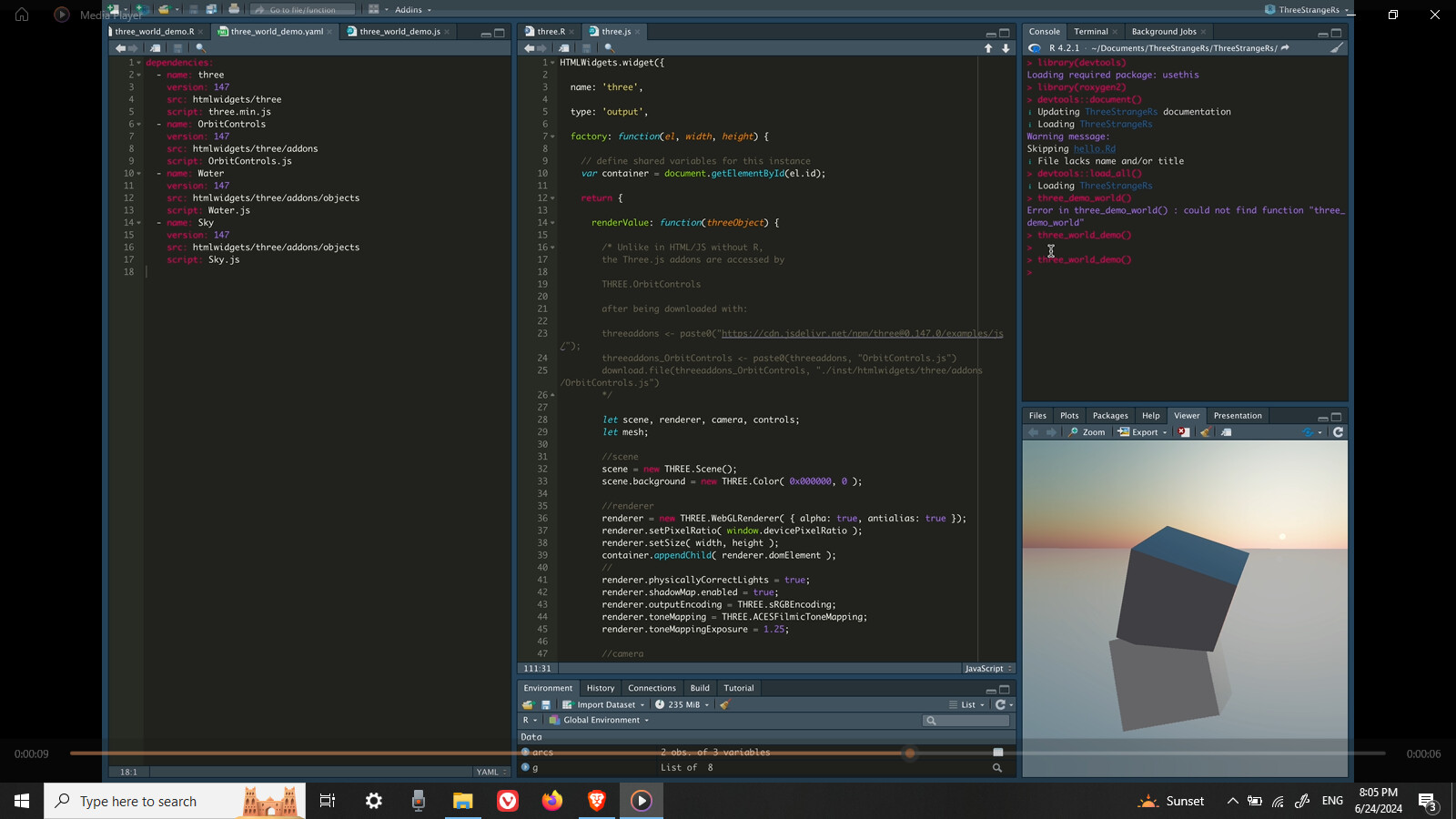 ArtStation - R + Three.js Integration in RStudio