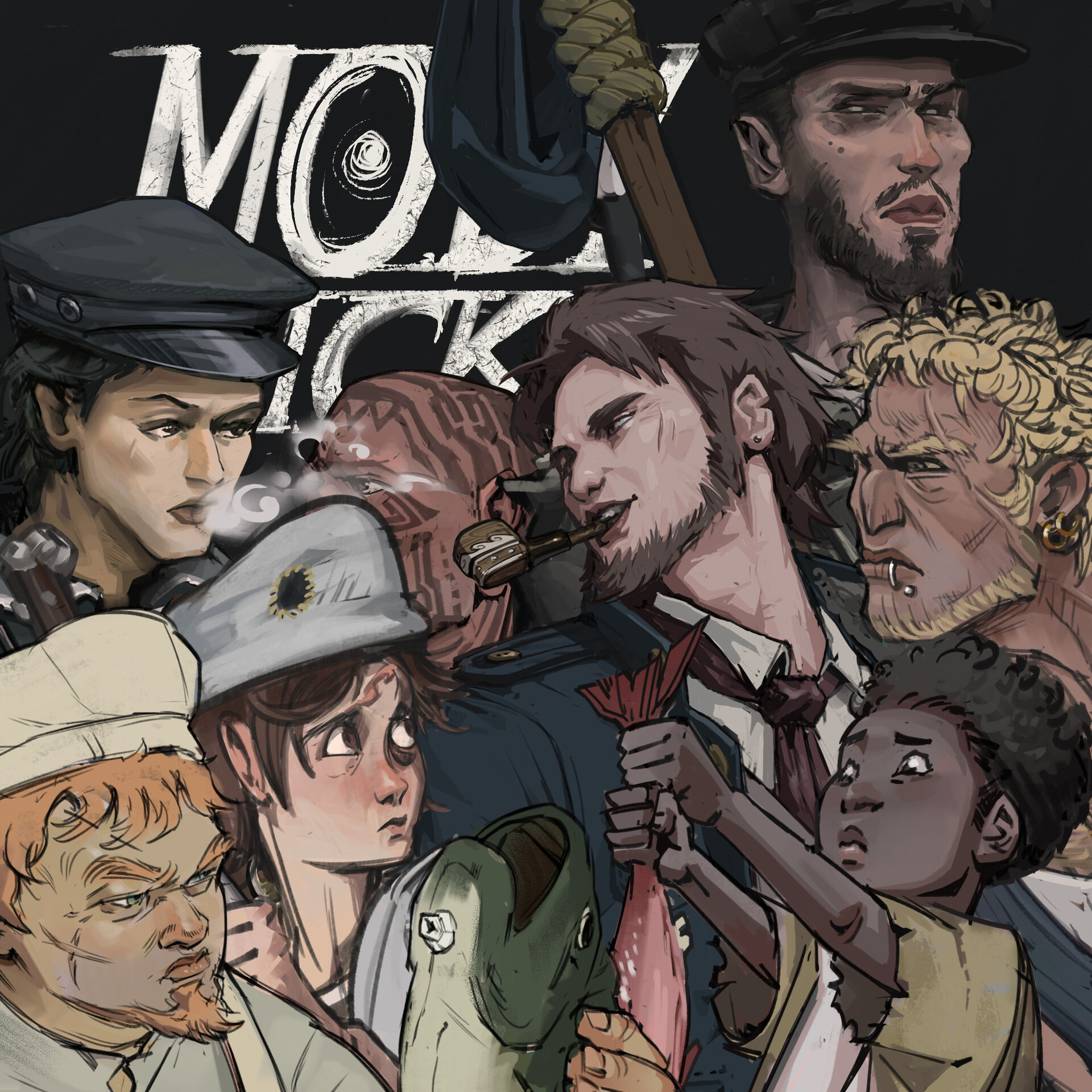 ArtStation - Ahabs Crew - Moby Dick