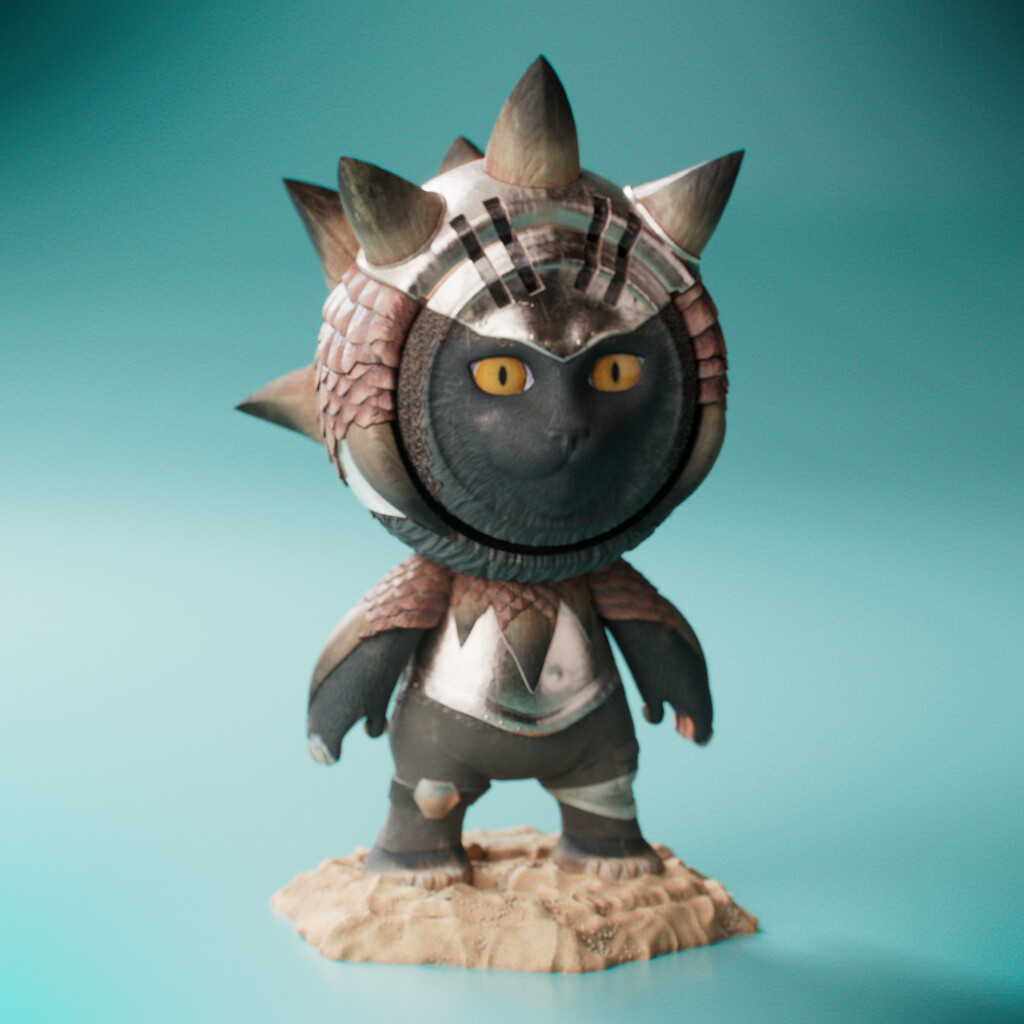 ArtStation - Meet Mat 3 - Palico, Rathalos Armor