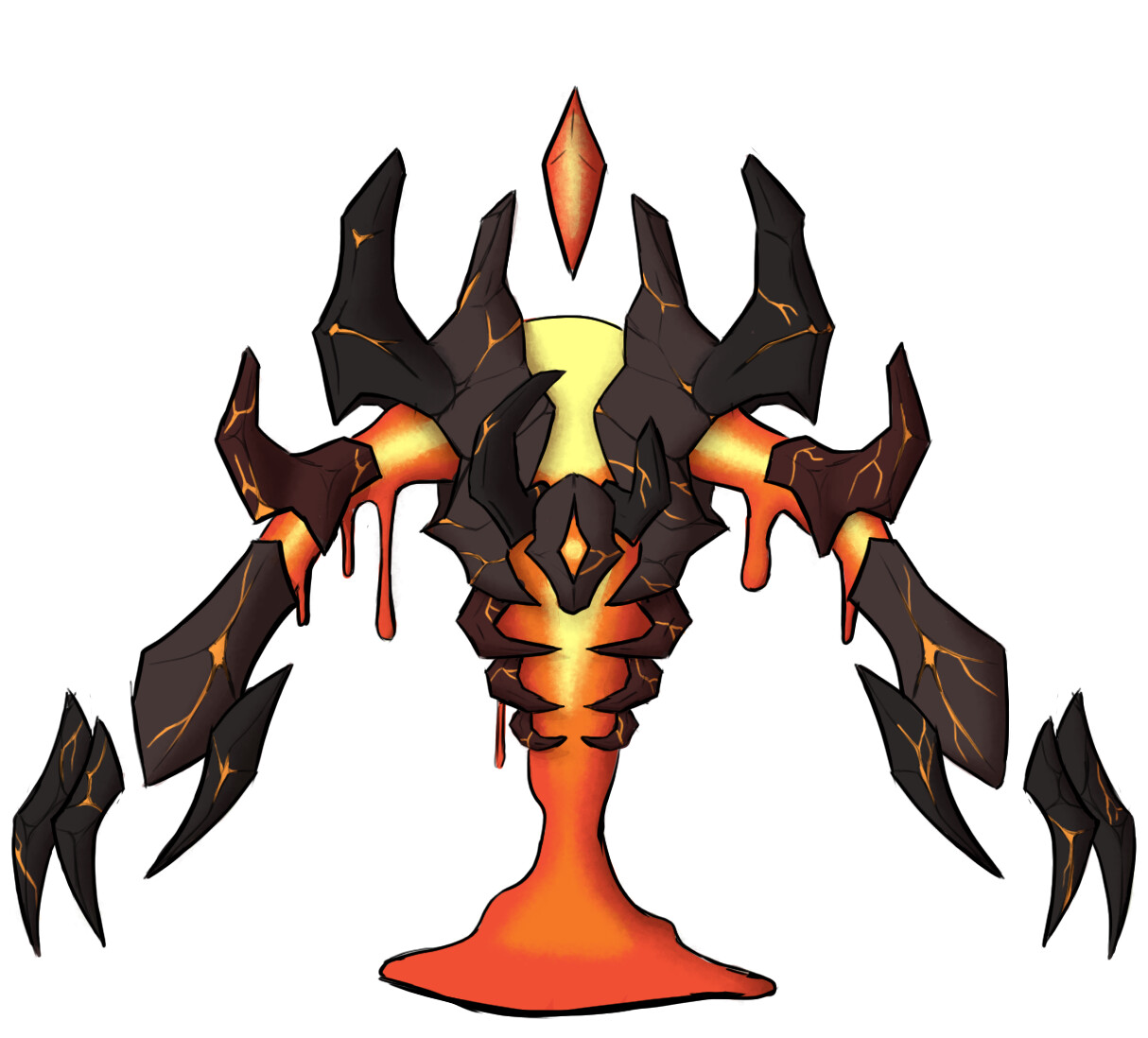 ArtStation - Concept Art: Lava Elemental