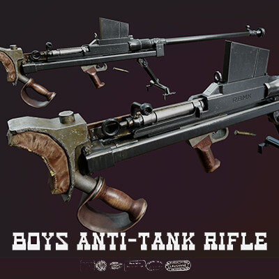 ArtStation - Boys Anti-tank Rifle MK 1 (1937)