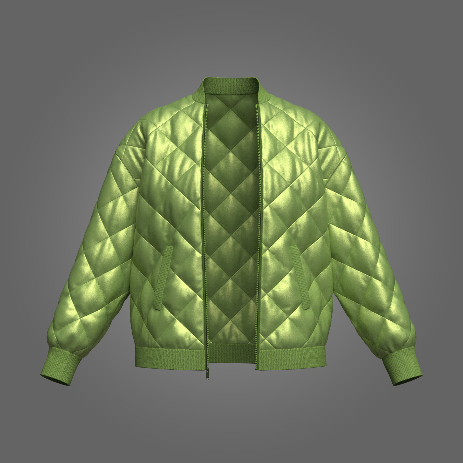 ArtStation - Women's Puffer Jacket 3D Model