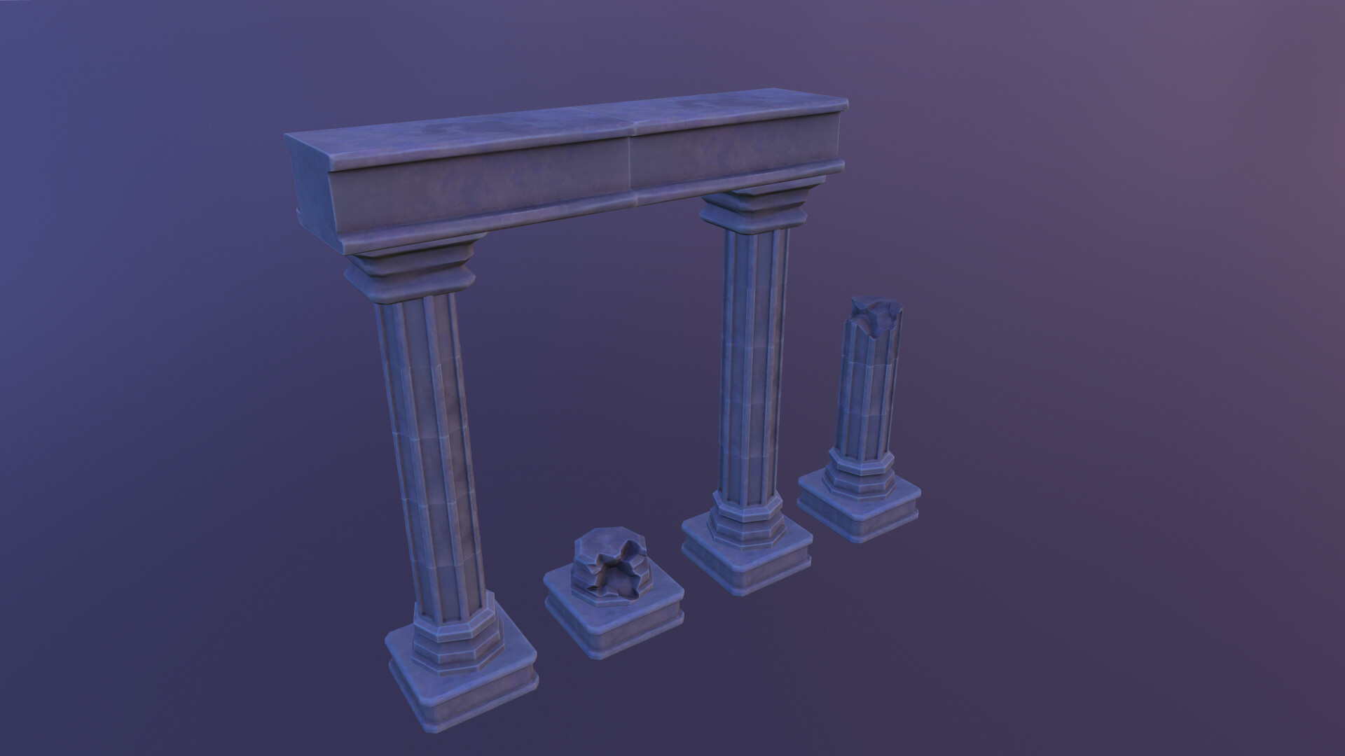 ArtStation - Stylized column