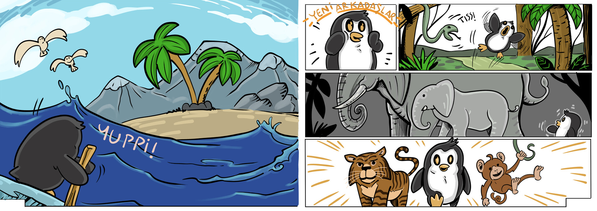 ArtStation - "Tiny Pingue" Children Comic Book