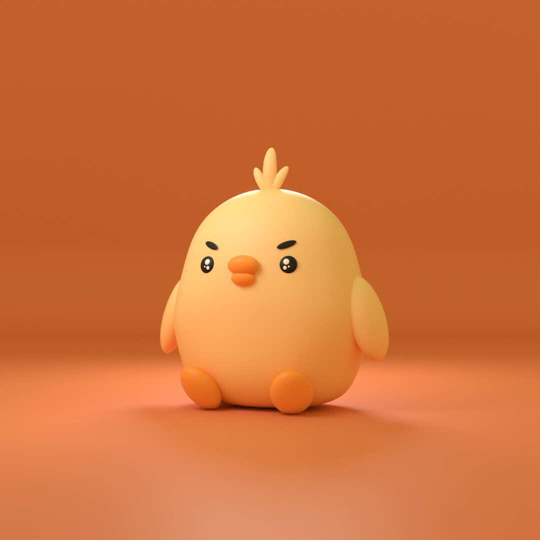 ArtStation - 3D Model - Cute Duck
