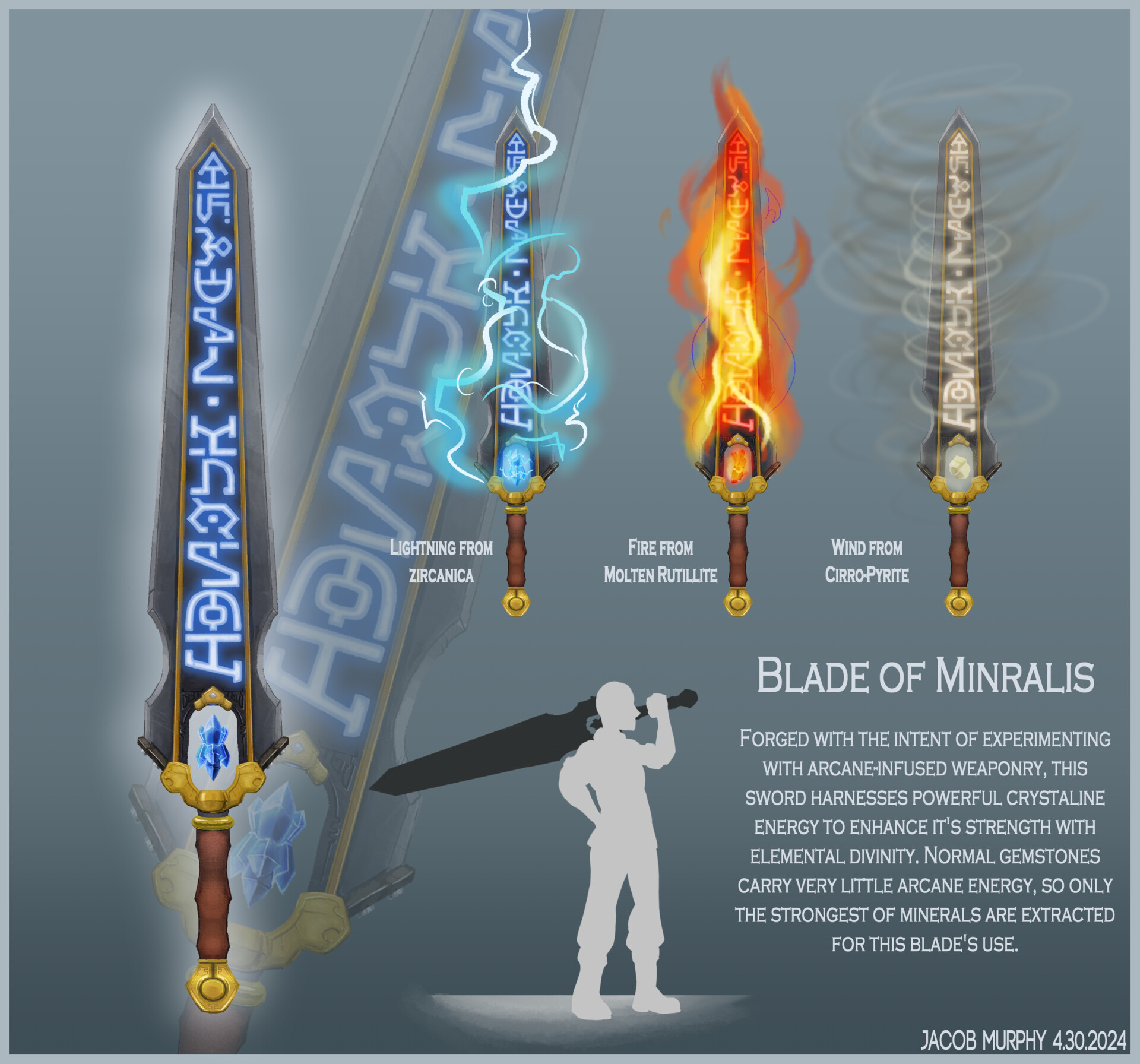 ArtStation - Mineral Powered Longsword Concept Art