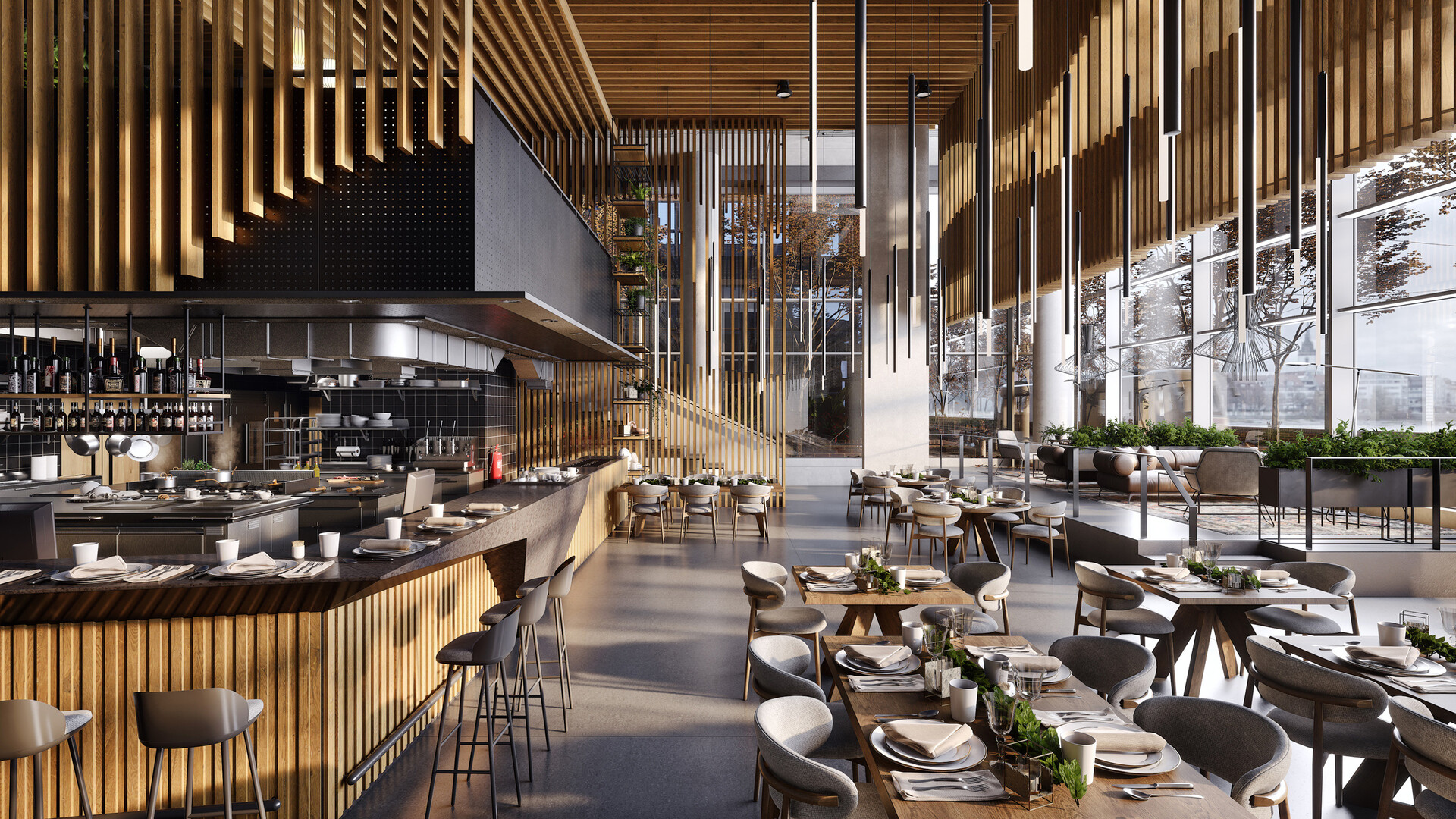 ArtStation - Archinteriors for UE vol. 13 - restaurant spaces