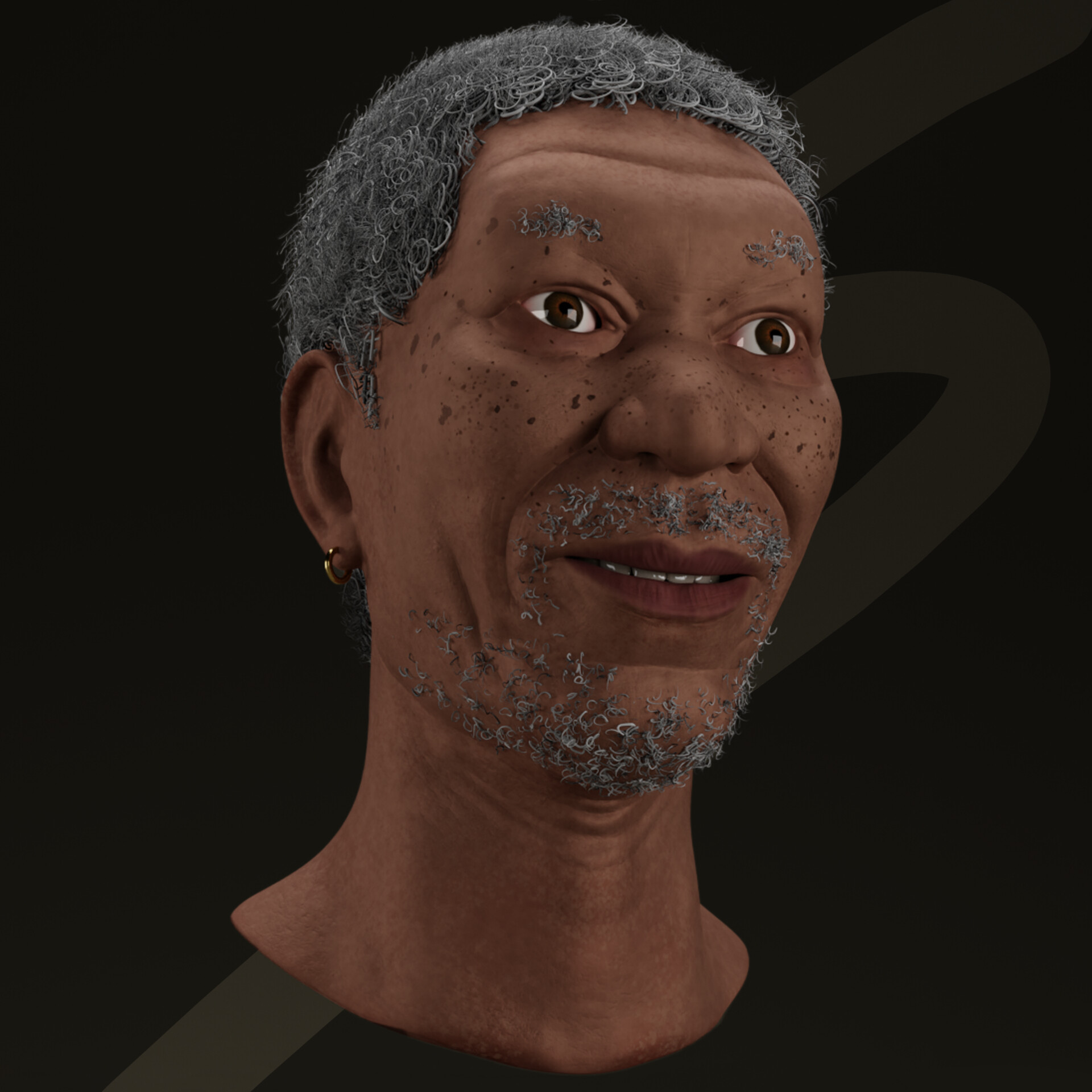 ArtStation - Morgan Freeman (Portrait)