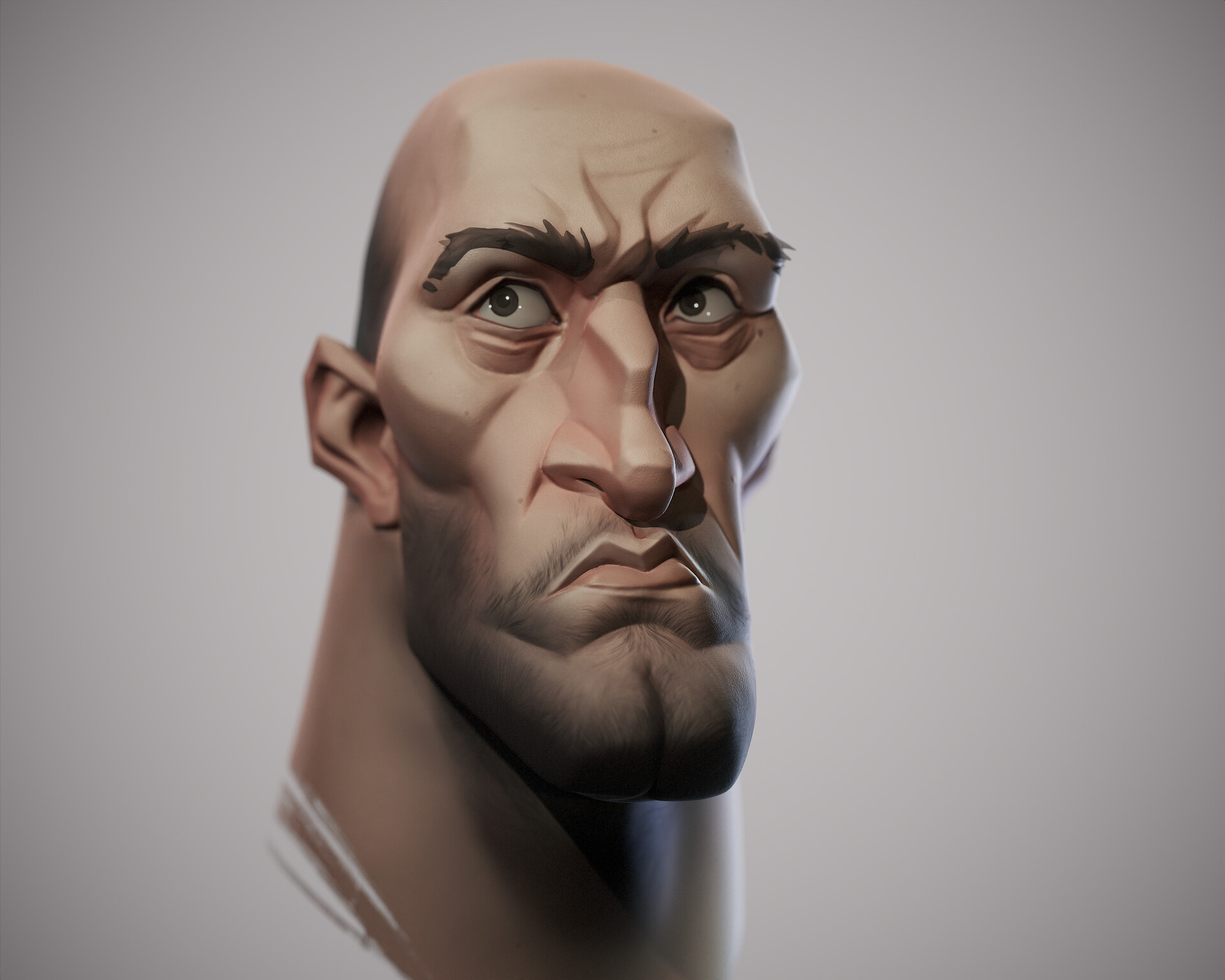 ArtStation - Big guy's head