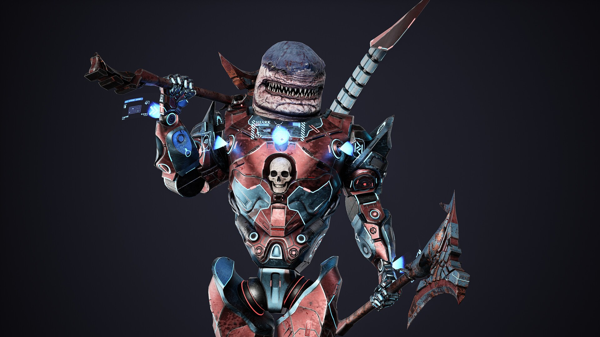 ArtStation - Robot Shark Soldier