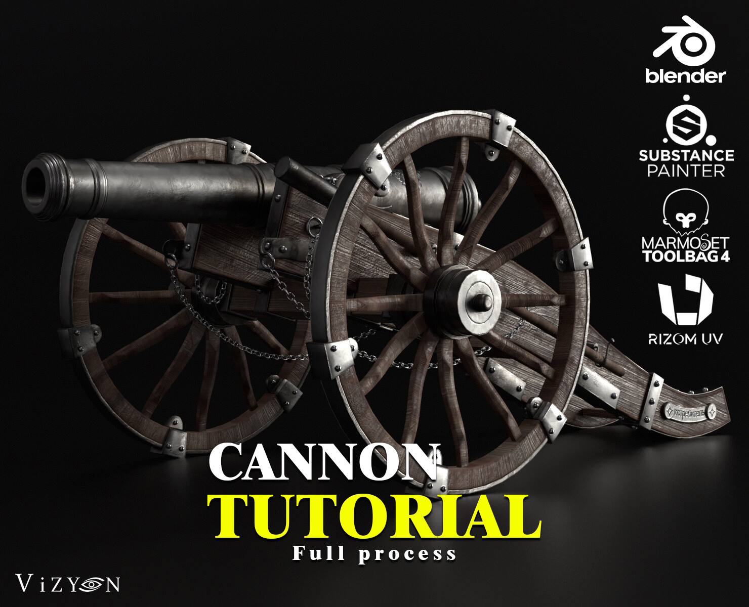 ArtStation - Cannon / 3D Model + Full Tutorial