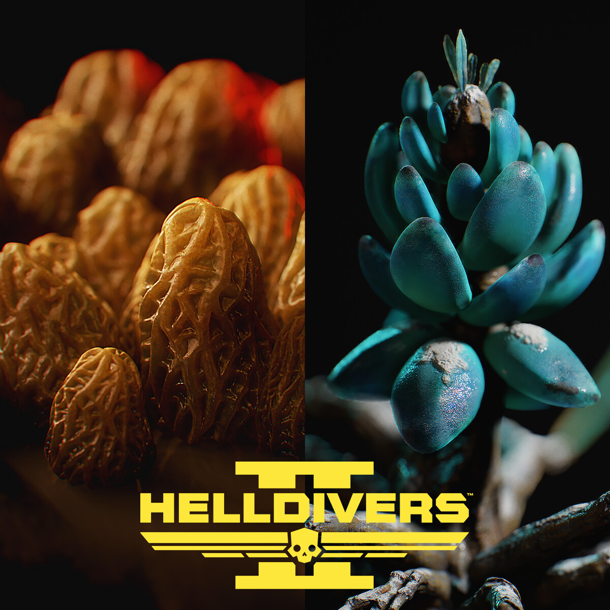 ArtStation - Helldivers II - Fungal Growths / Freezing Plant