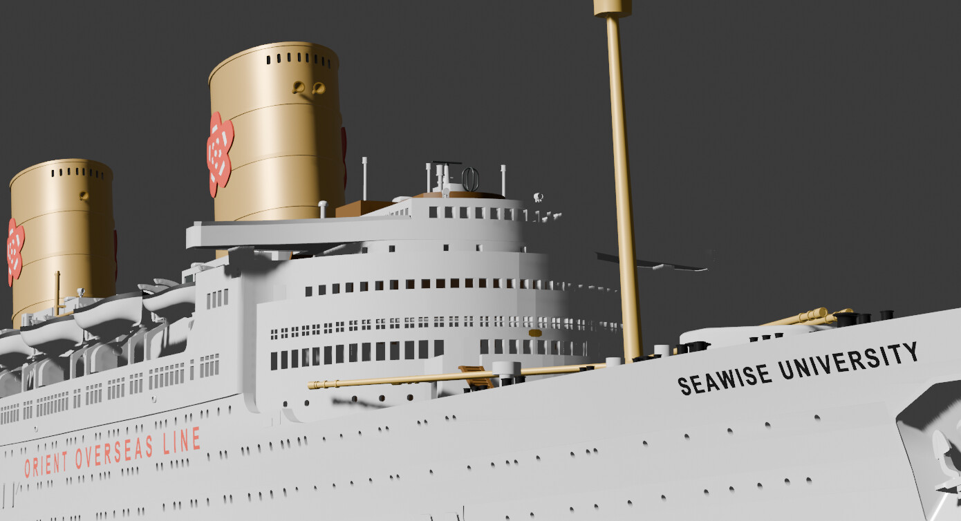 ArtStation - RMS Queen Elizabeth 3D Model - All Versions