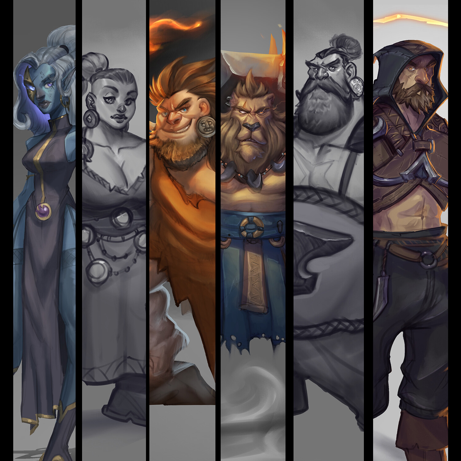 ArtStation - DnD Characters v2