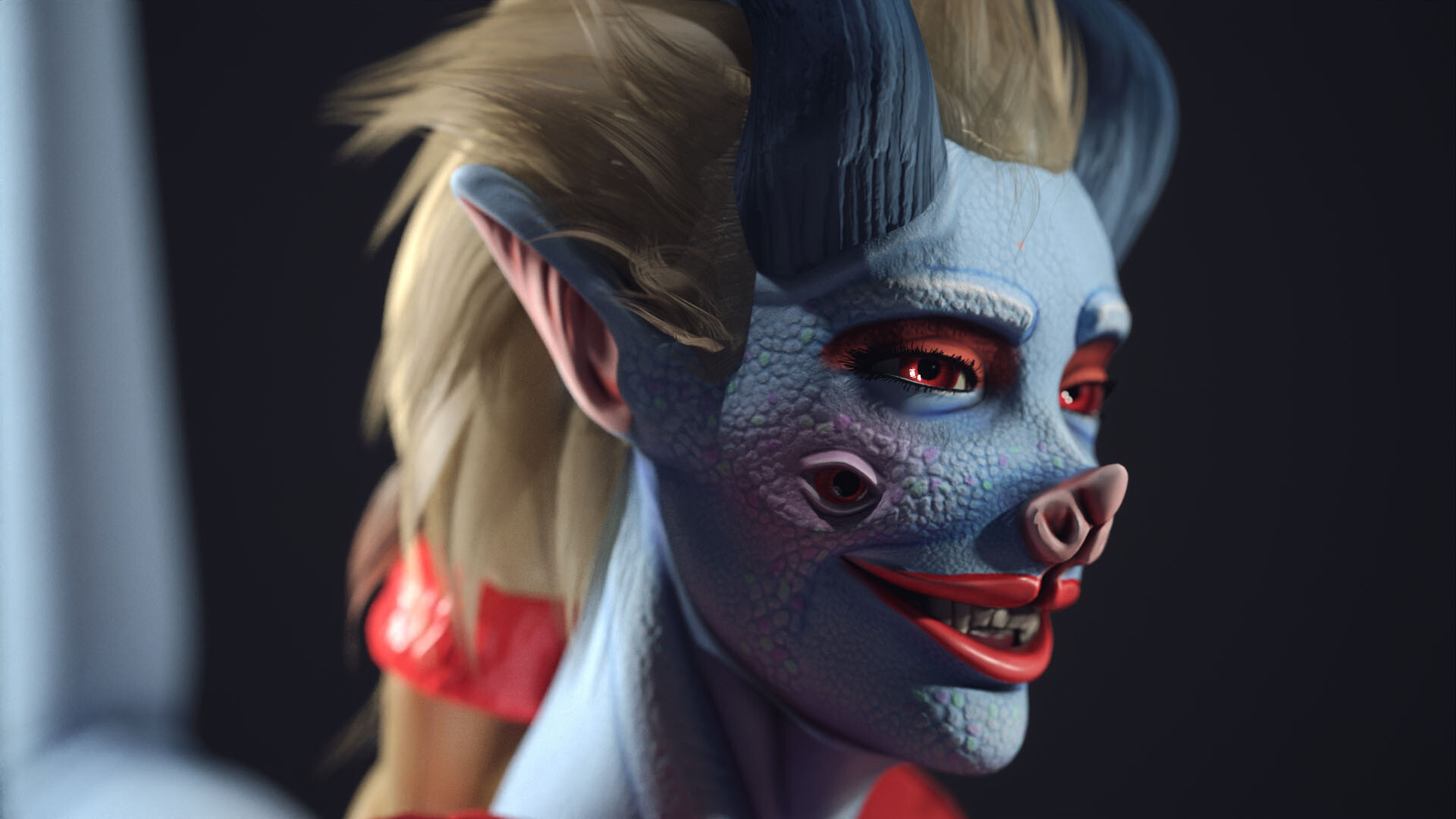 ArtStation - Bella, the monster lady who wants to be a model
