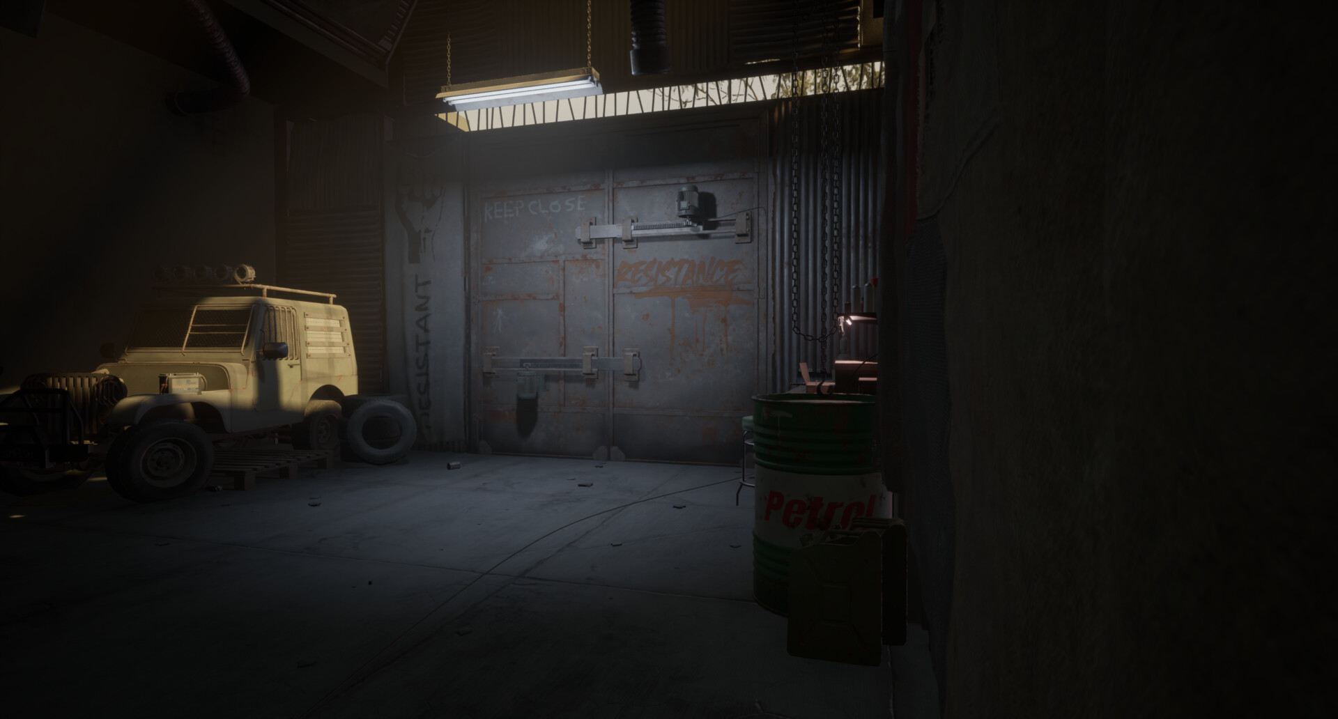 ArtStation - Garage post-apocalypse