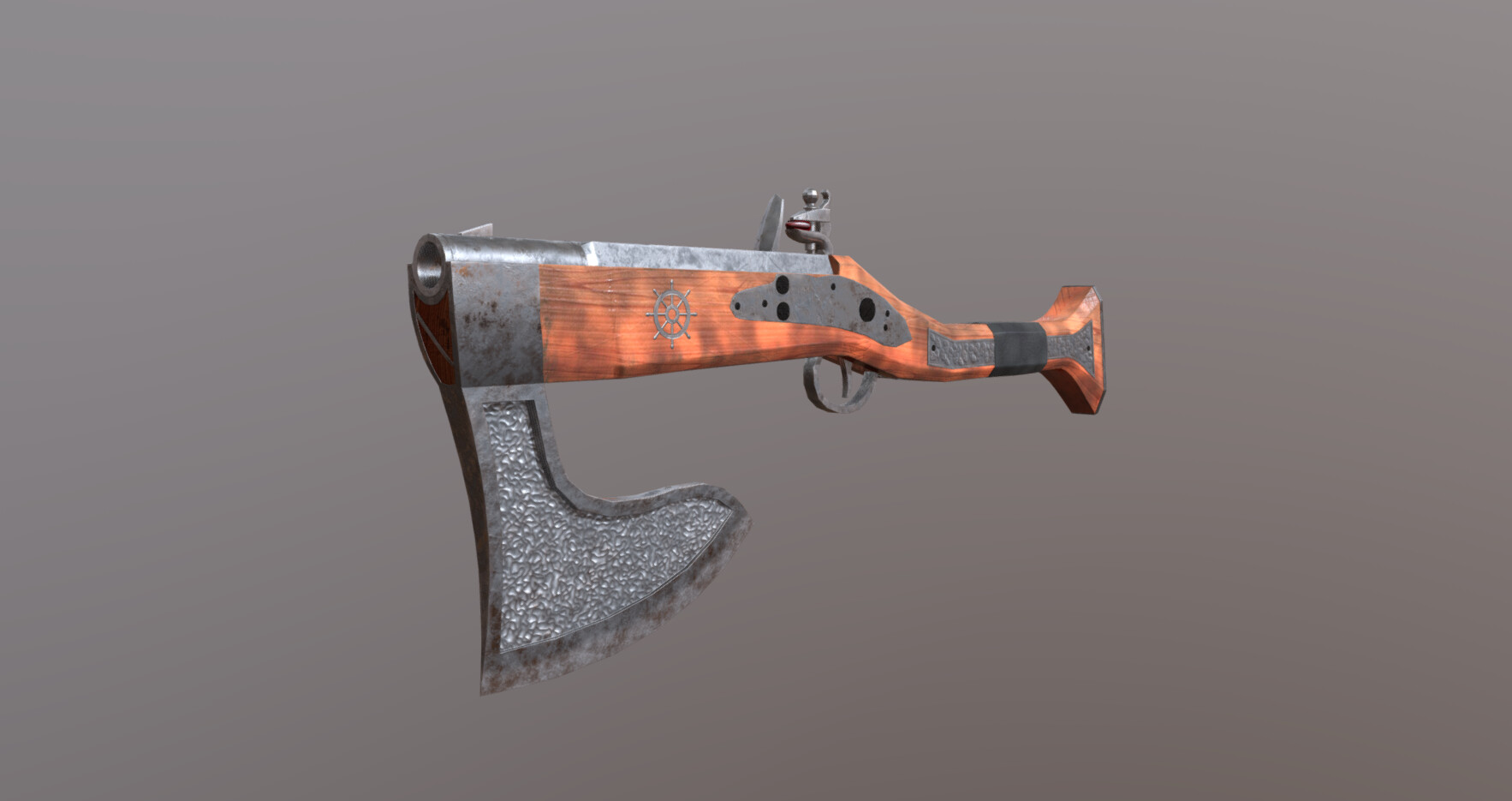 ArtStation - Antique Axe gun