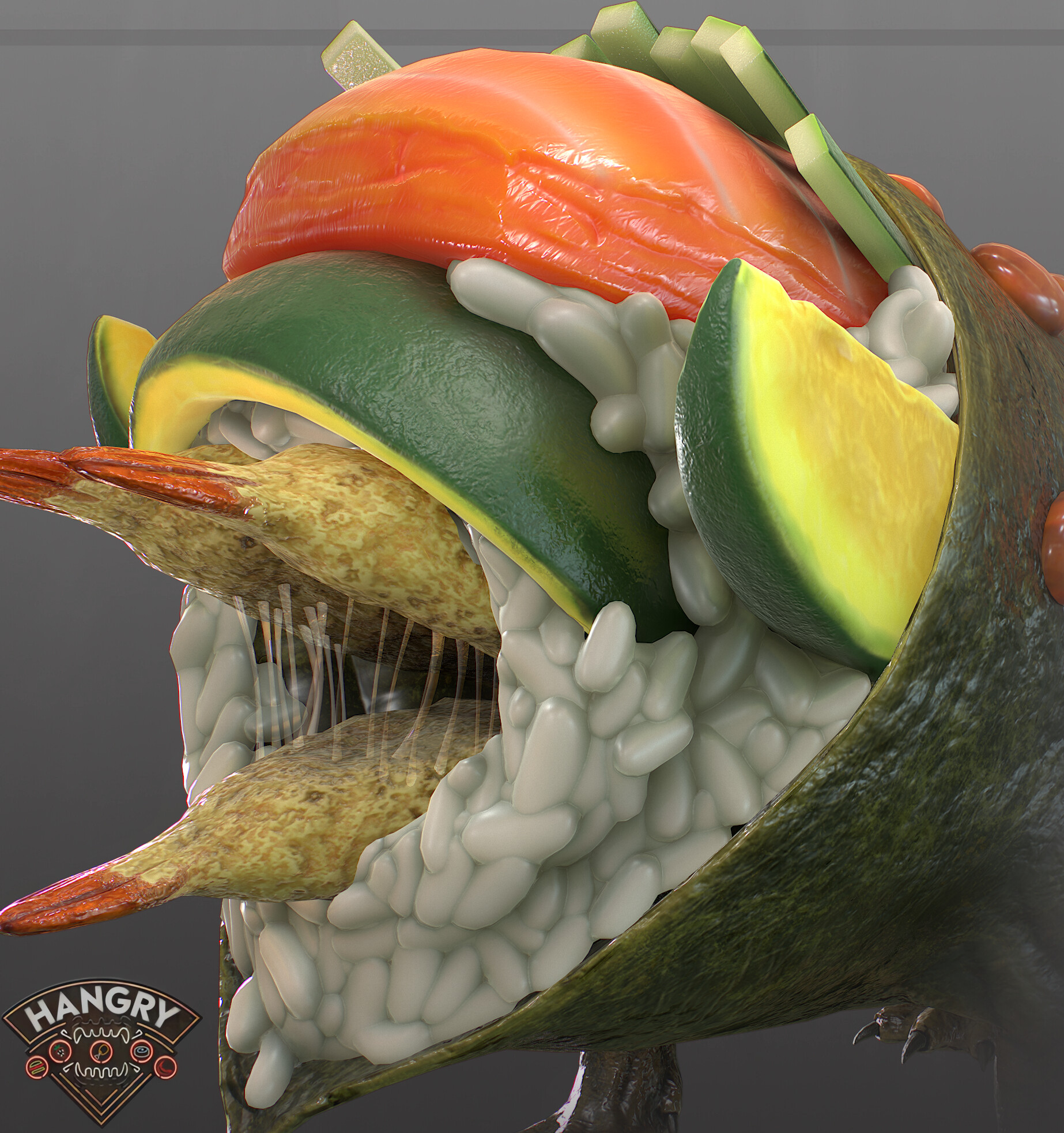 ArtStation - Sushi Monster
