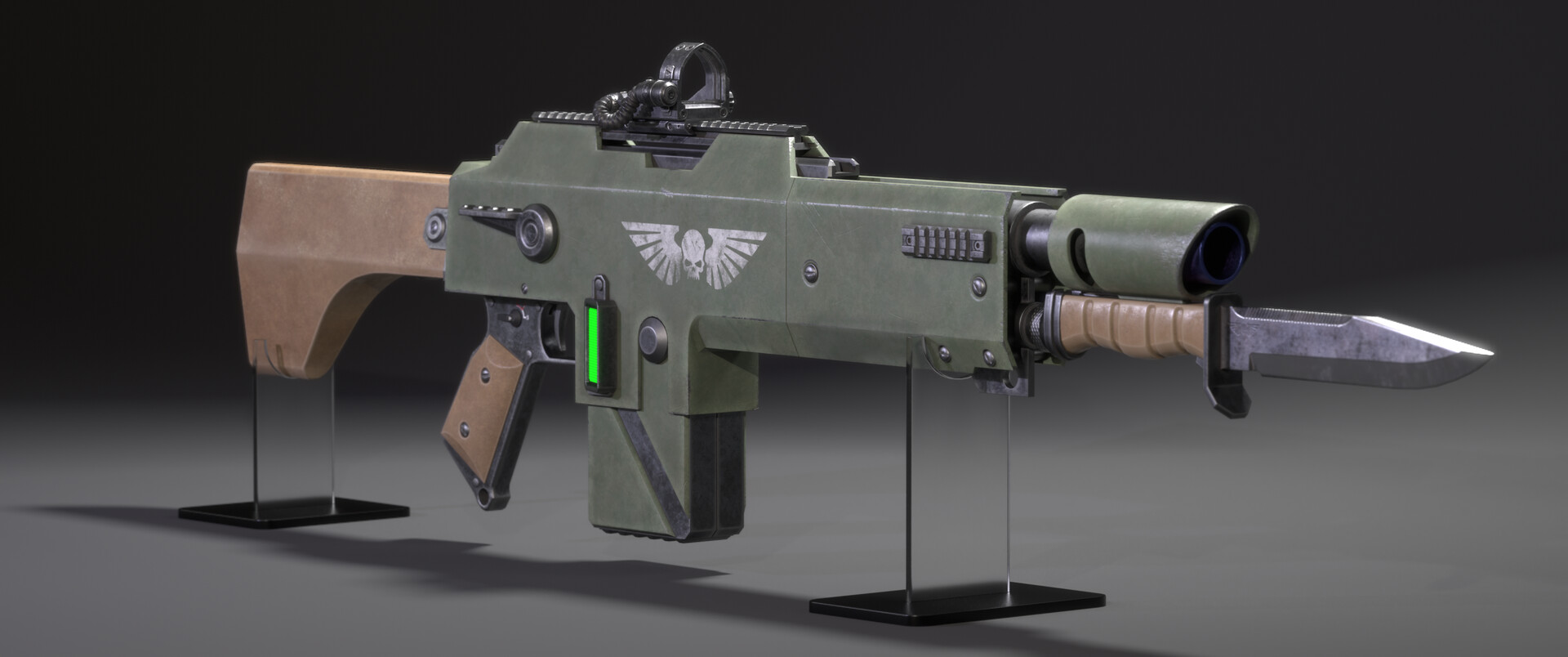 ArtStation - Kantrael Pattern Lasgun - Darktide Fan Art