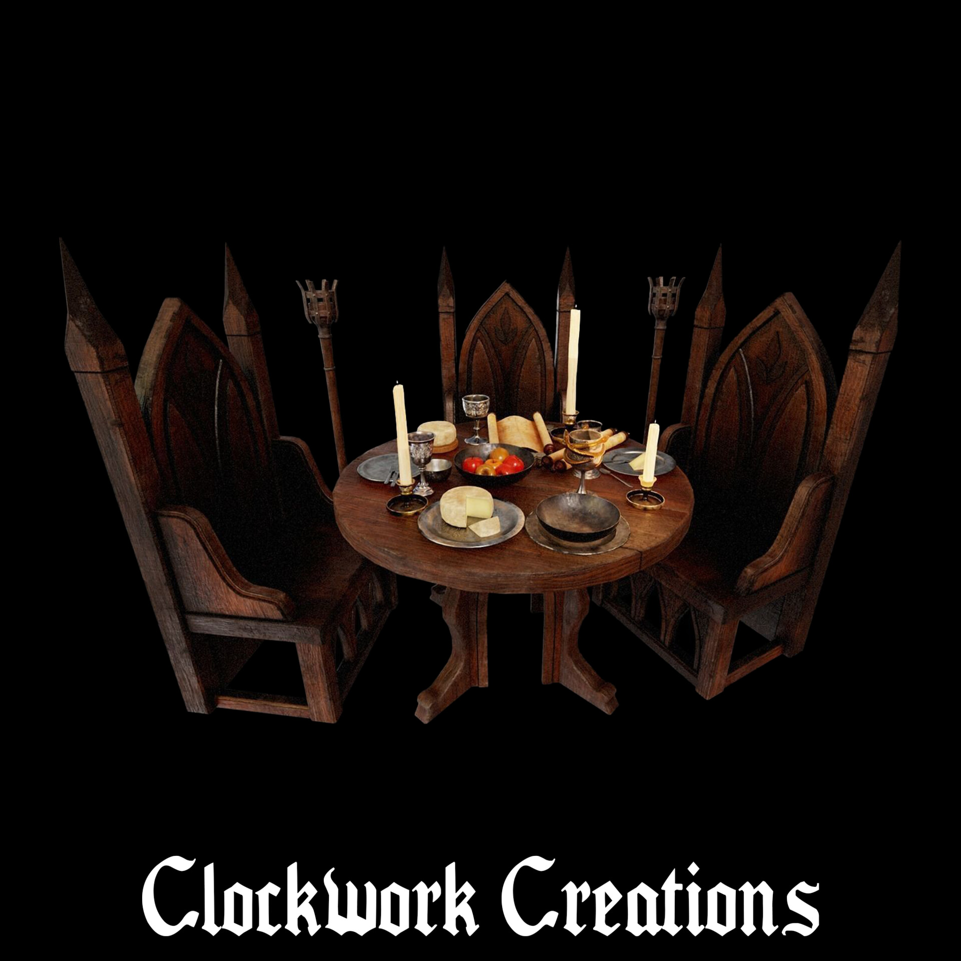 ArtStation - Royal Gothic Dining Pack