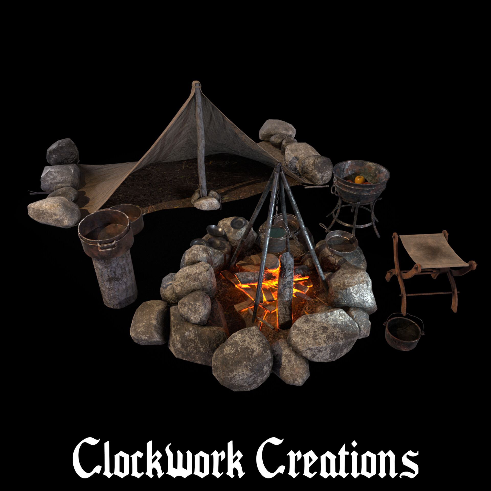 ArtStation - Medieval Outdoor Camping Pack