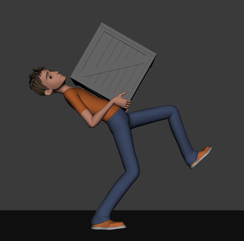 ArtStation - Weight Lift Animation