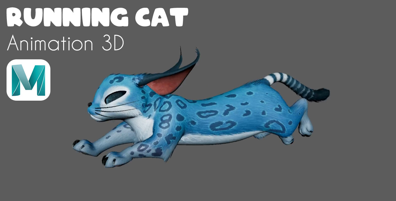 ArtStation - Running cat animation